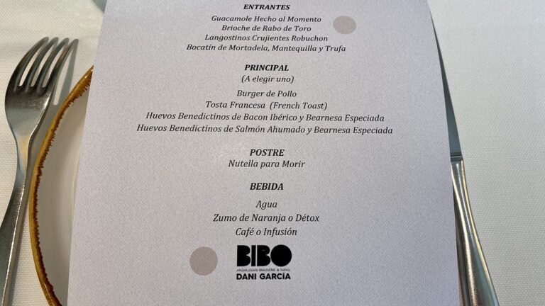 BiBo Madrid: así es el menú del Brunch de Dani García